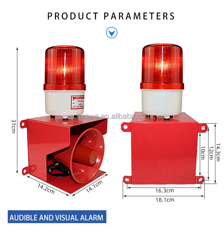 Audible and Visual Alarm TBG-90 - 120DB Emergency Siren