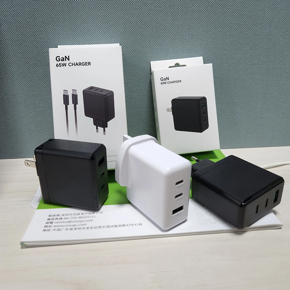 Genuine Pps Pe Type C Travel Charger,65w 100w Fast C Us Uk Wall Charger ...