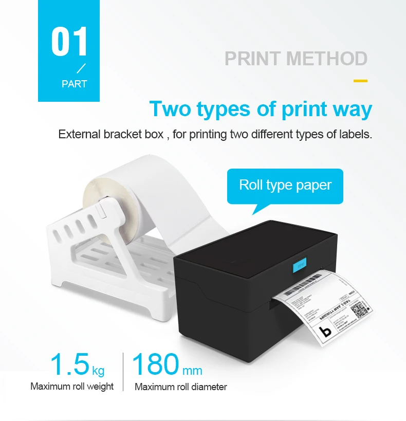 Label Sticker Printer - 4x6 Thermal Shipping Label Printer