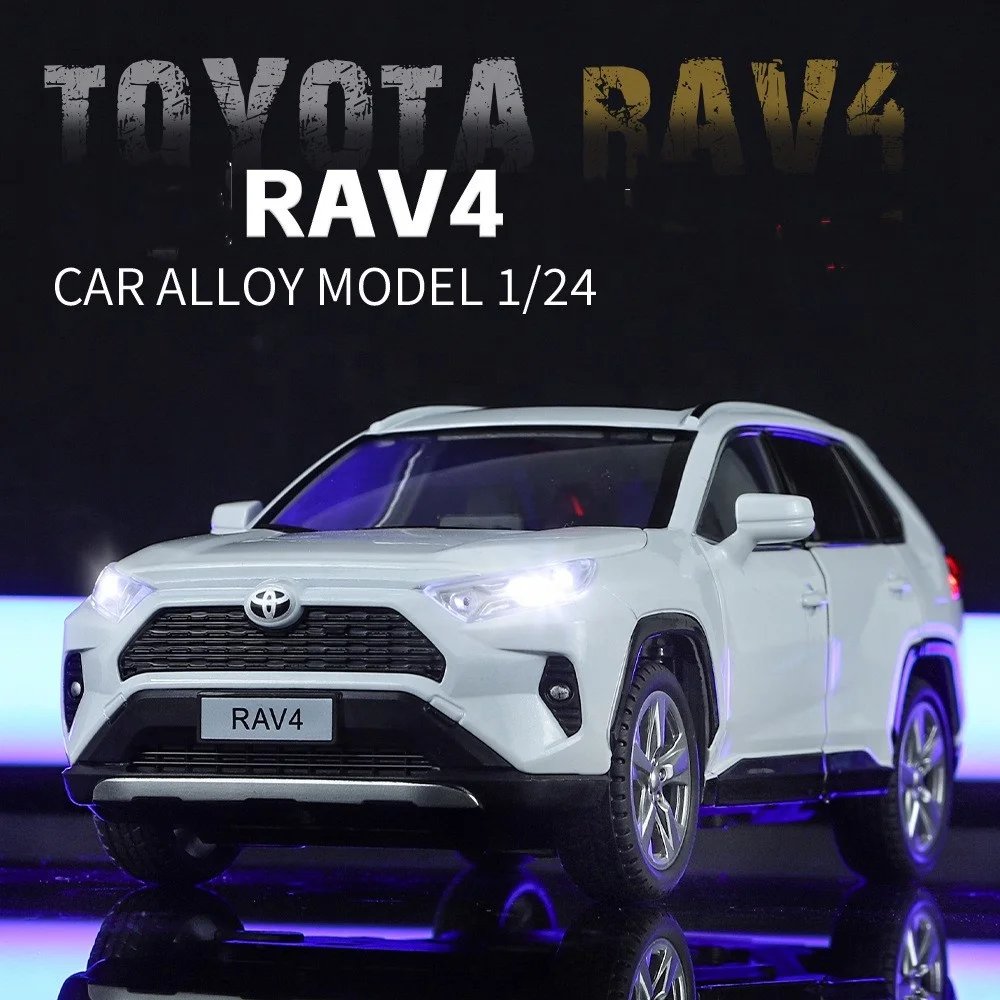 New ! 1/24 Rav4 Diecast Model Alloy Cars Toy Vehicles Metal Model Car Decoration For Kids - Buy ...