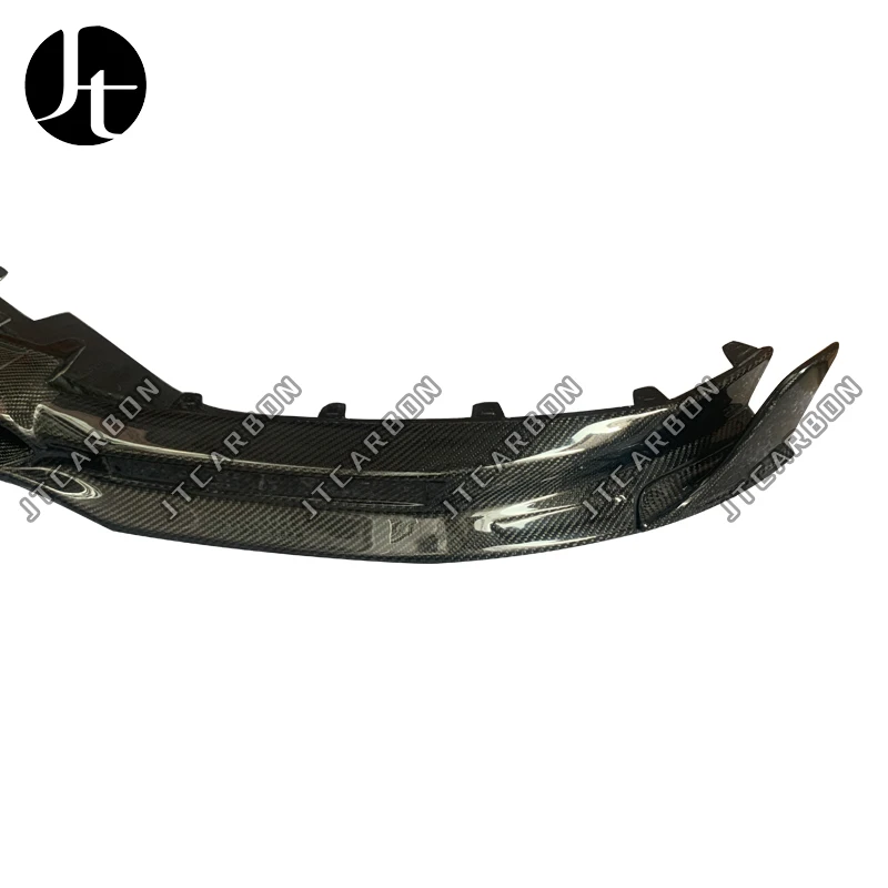 Carbon Fiber MS Style Front Bumper Lip Spoiler With Lamp for Maserati ...