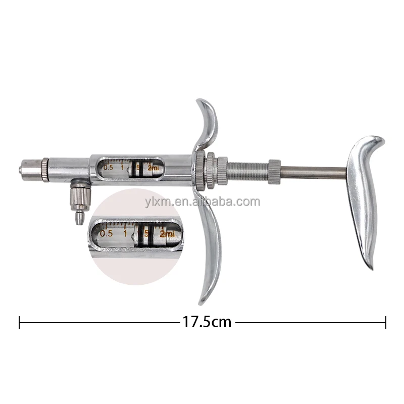 Sheep Cow Goat Pig Cattle Veterinary 2ml Medical Injector Automatic ...