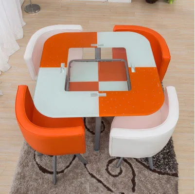 Modern, Beauty Salon Shop Reception Desk Tempered Glass Combination ...