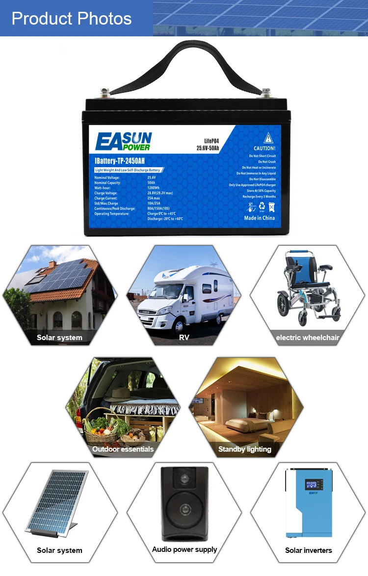 EASUN POWER 1200wh Lithium Ion Battery Pack for Inverter
