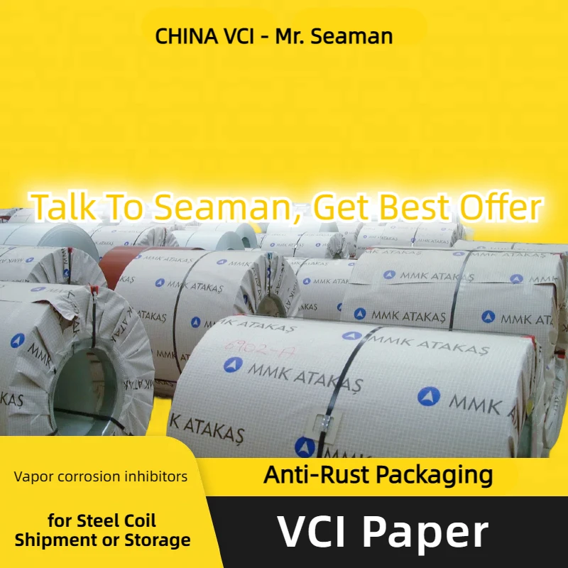 Steel Packing Woven Fabric Laminated VCI Paper for Rust Prevention