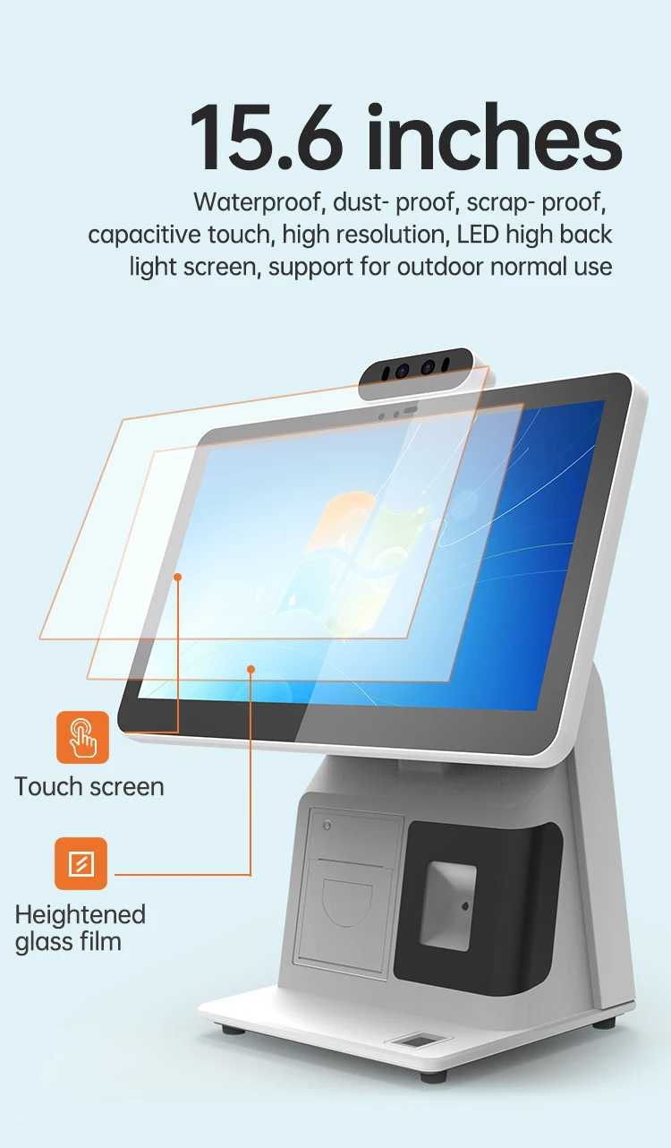 All In One Pos System Machine Terminal Dual Screen Restaurant Retail ...