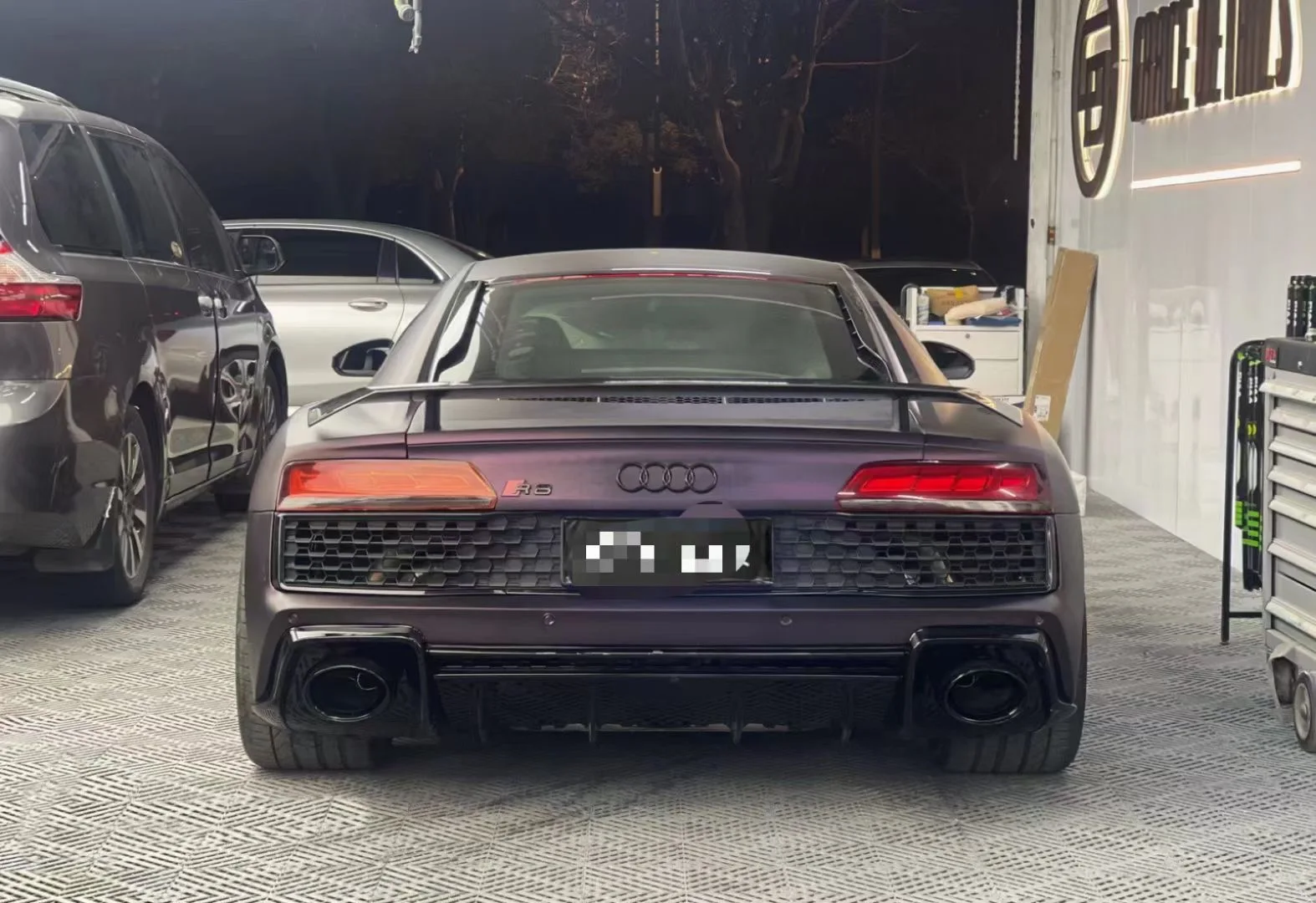 New Body Kit For Audi R8 2016 Upgraded Dry Carbon Fiber Car Bumper Body ...