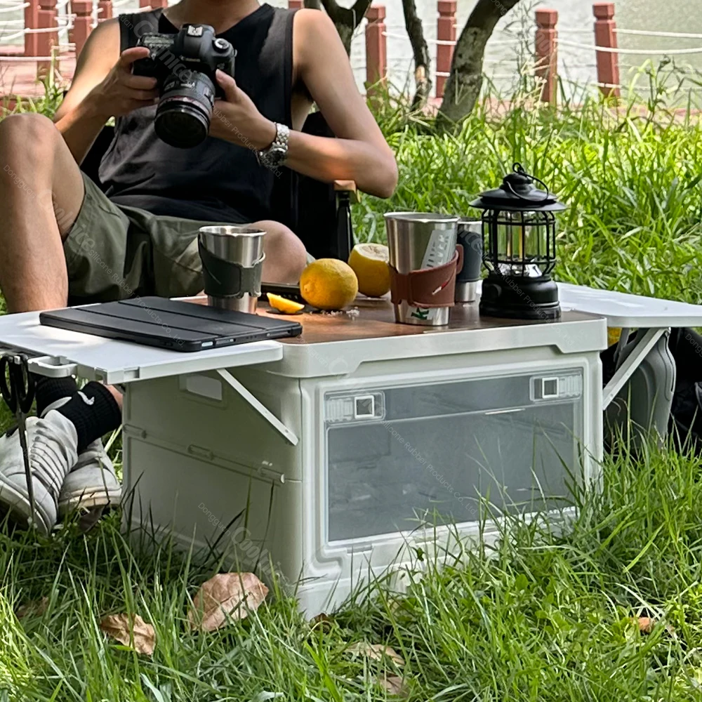 Upgrades Trolley Folding Camping Box Home Car Camping Multifunctional ...