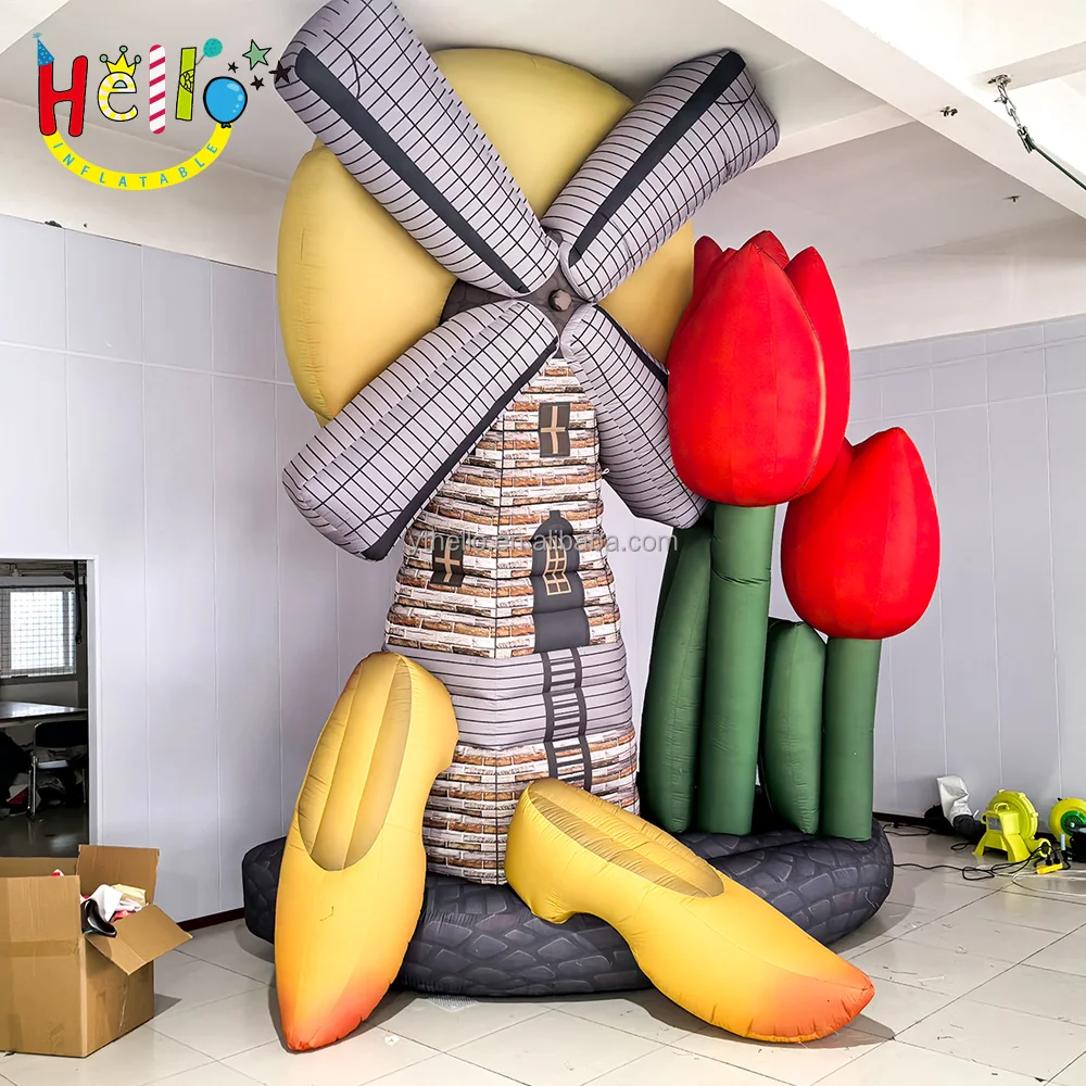 inflatable background wall props decorations flower red inflatable ...