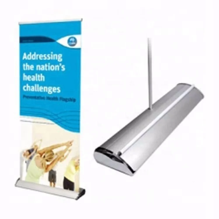 X-banner Backdrop Poster Signboard Aluminum Display Stands Roll Up Pop ...