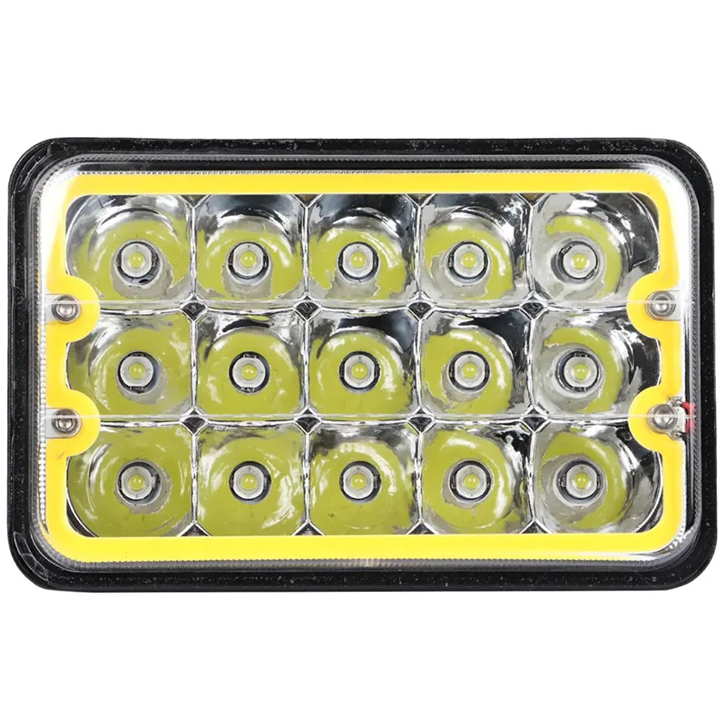5 Inch 45W LED Rectangular Headlights DRL LED High Low Beam Bulbs Led ...