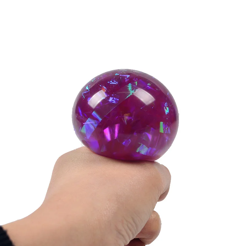 TPR Water Ball Fidget Squeeze Toy 6cm Elasticity Crystal Water Anti ...