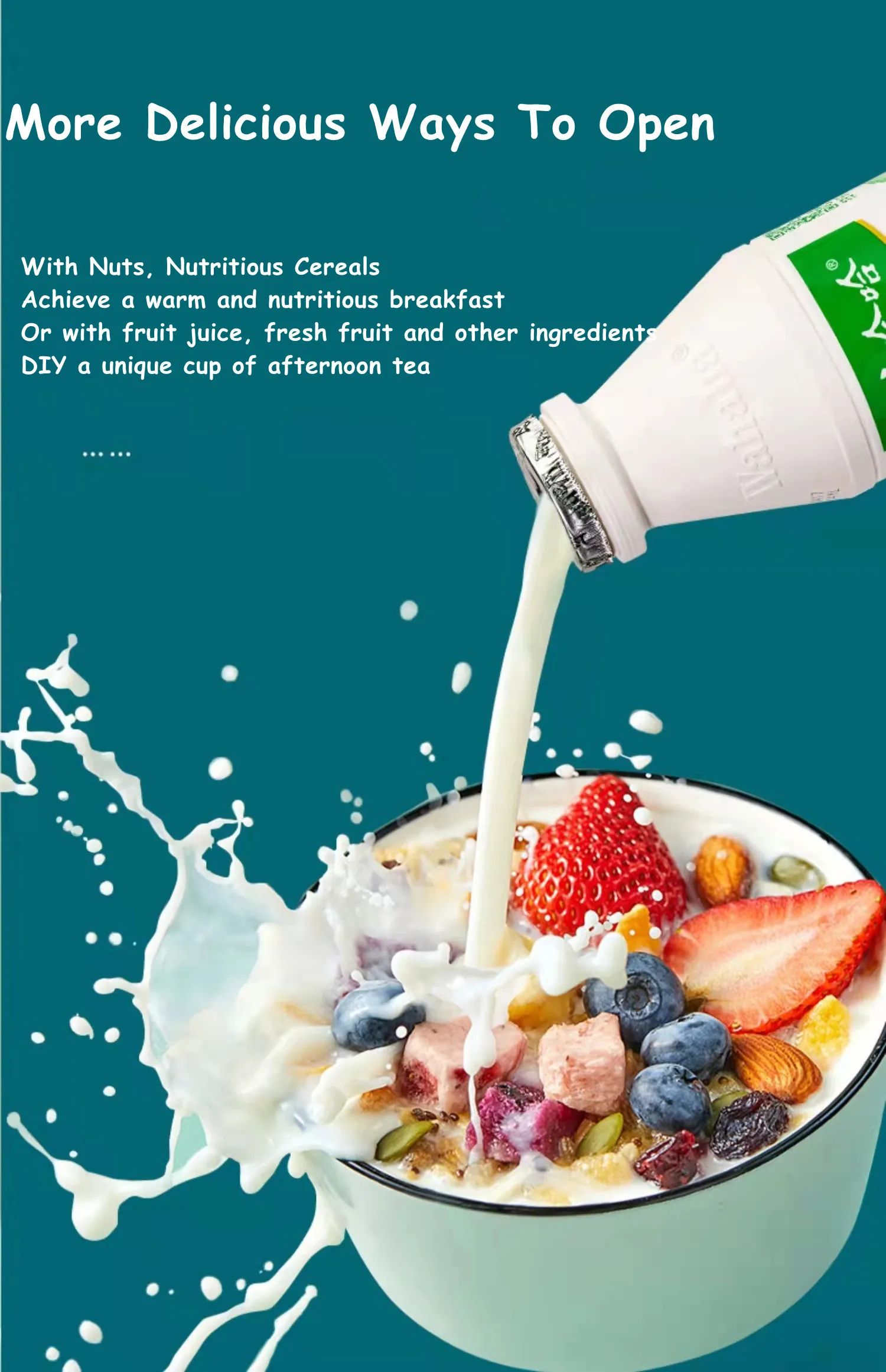 Wahaha AD Calcium Milk - 24 Bottles of Nutritious Beverage