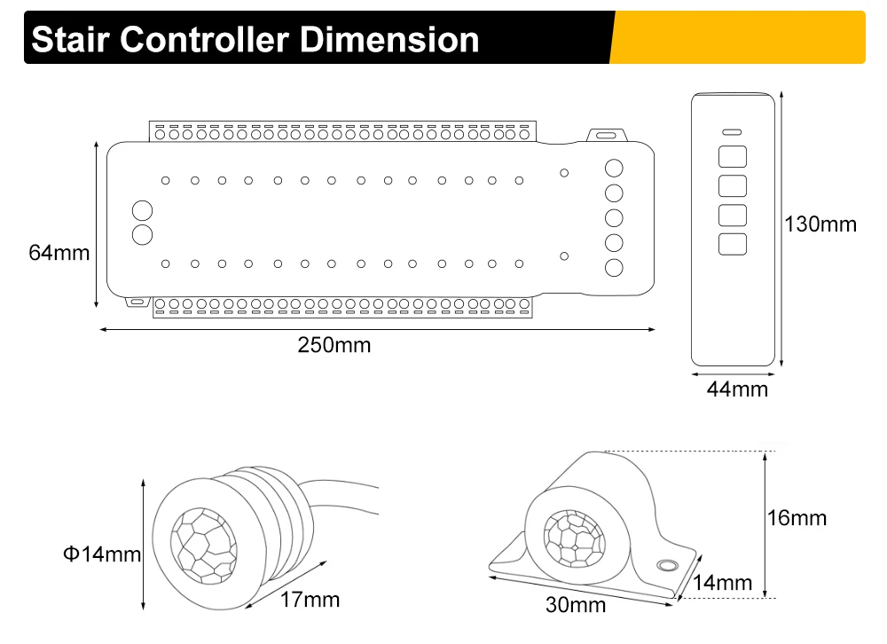 28-step Human Body Induction Streamer Multiple Modes With Remote ...