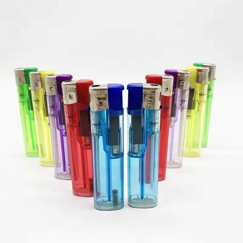 5 Color Factory Slim Plastic Lighter Electric Custom Logo Gas Lighters ...