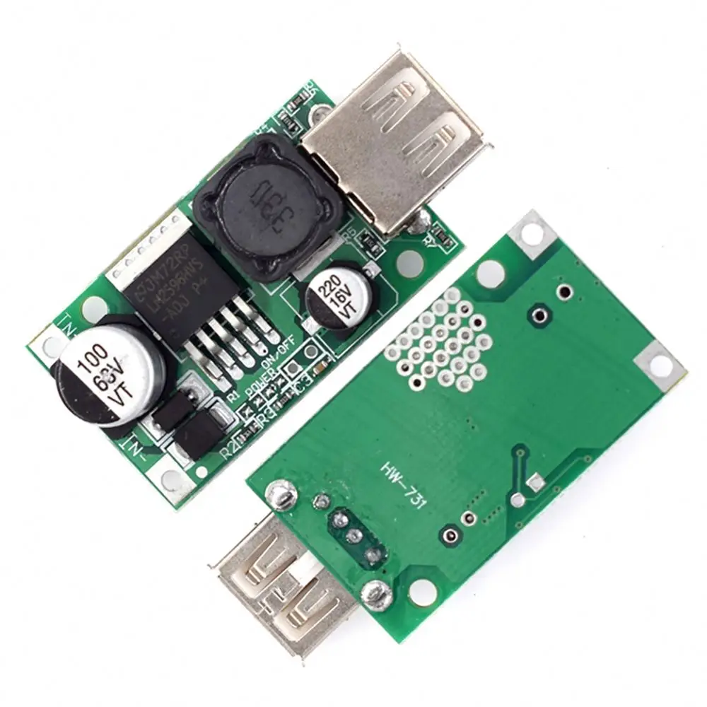 LM2596HV 5V DC-DC Step Down Buck Converter 12V 24V 36V 48V To 5V 3A USB ...