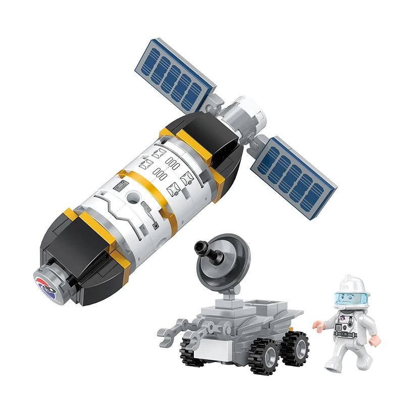 Cogo Creative Modern City Bricks Space Experiment Module Blocks Kids ...
