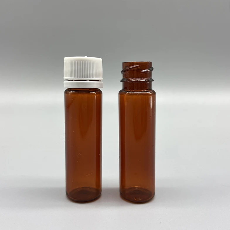 Medical 10ml PET amber oral liquid plastic bottle with tamper proof cap ...