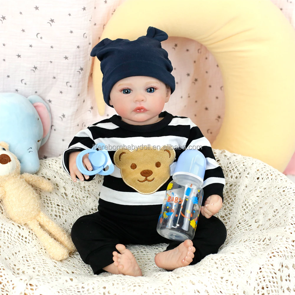 Lifereborn Lovely Rebirth Baby Doll Soft Toys Hand-Drawed Hair Bebs ...