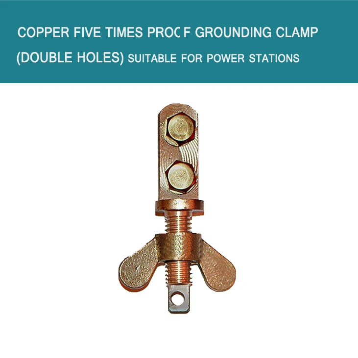 Copper Grounding Clamps - Reliable Earth Rod Connectors