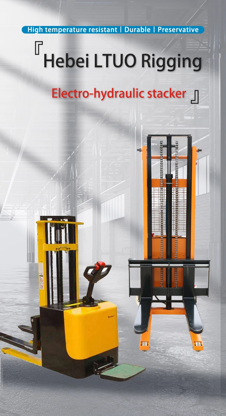 Manual Forklift Pallet Lift Stacker Handel Lifting Jack Truck Stacker ...