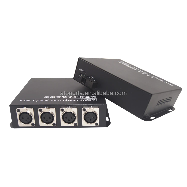Audio Multiplex Balanced Audio Fiber Converter 4 8 Channel