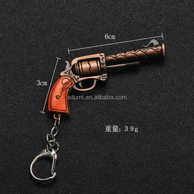 Wholesale Metal Keyring Game Cool Toy Little Pendant Weapon Key Chain ...