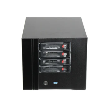 Mini Itx Nas 4 Bay Pc Server Case 3.5/2.5 Pouces Hot Swap Nas Case ...