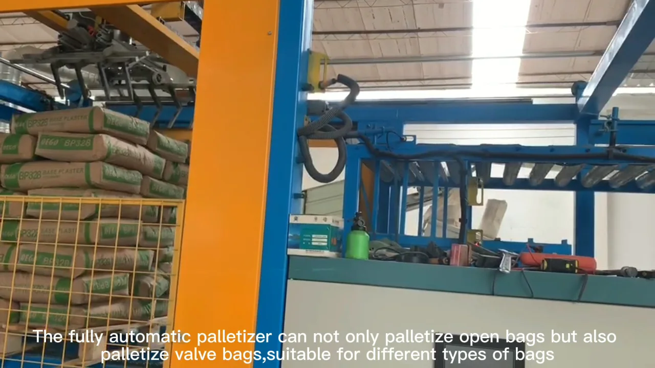 High Speed Bag Stacking Machine Palletizer System Packaging Line High ...