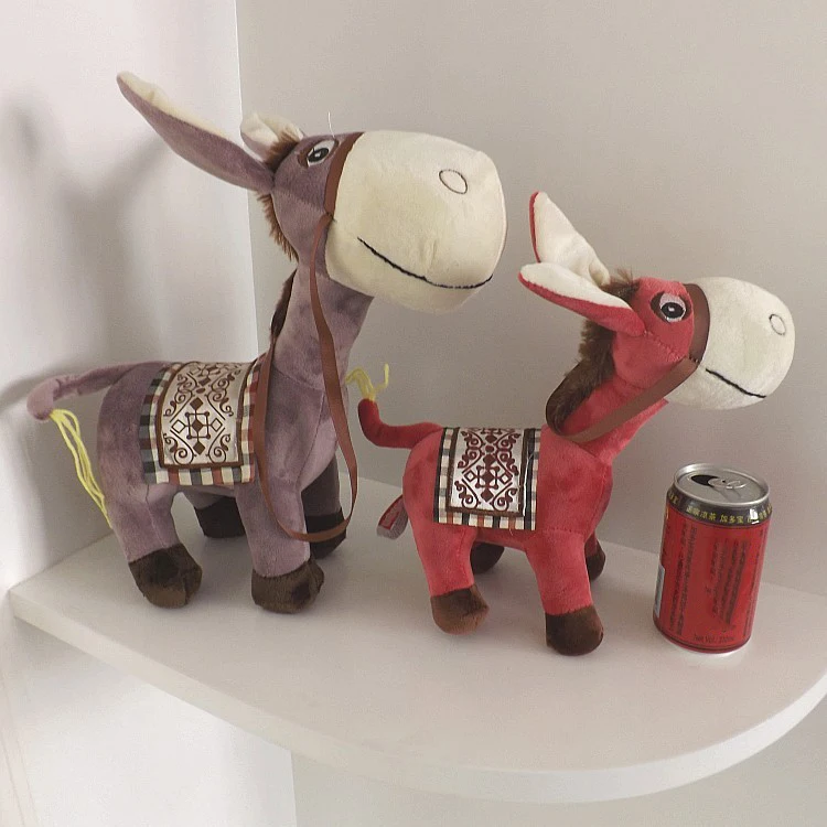 25 Cm Cute Donkey Stuffed Plush Toys for Kids - Soft & Fun