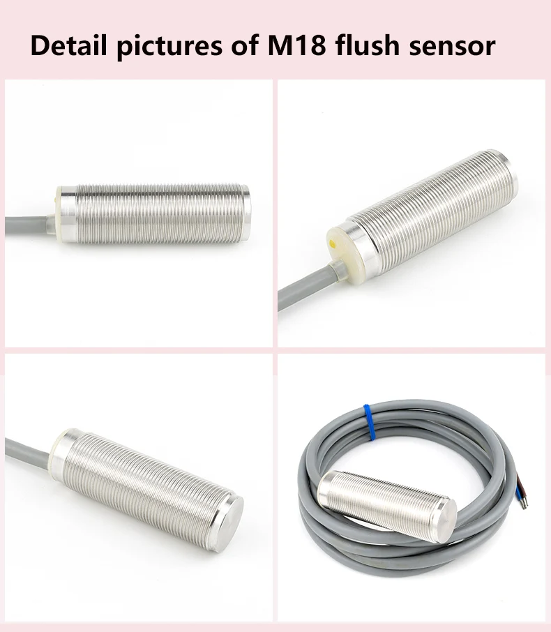 Luoshida M18 Npn Pnp No Nc 12v 24v Metal Face Proximity Sensor Inductive Proximity Sensor - Buy ...