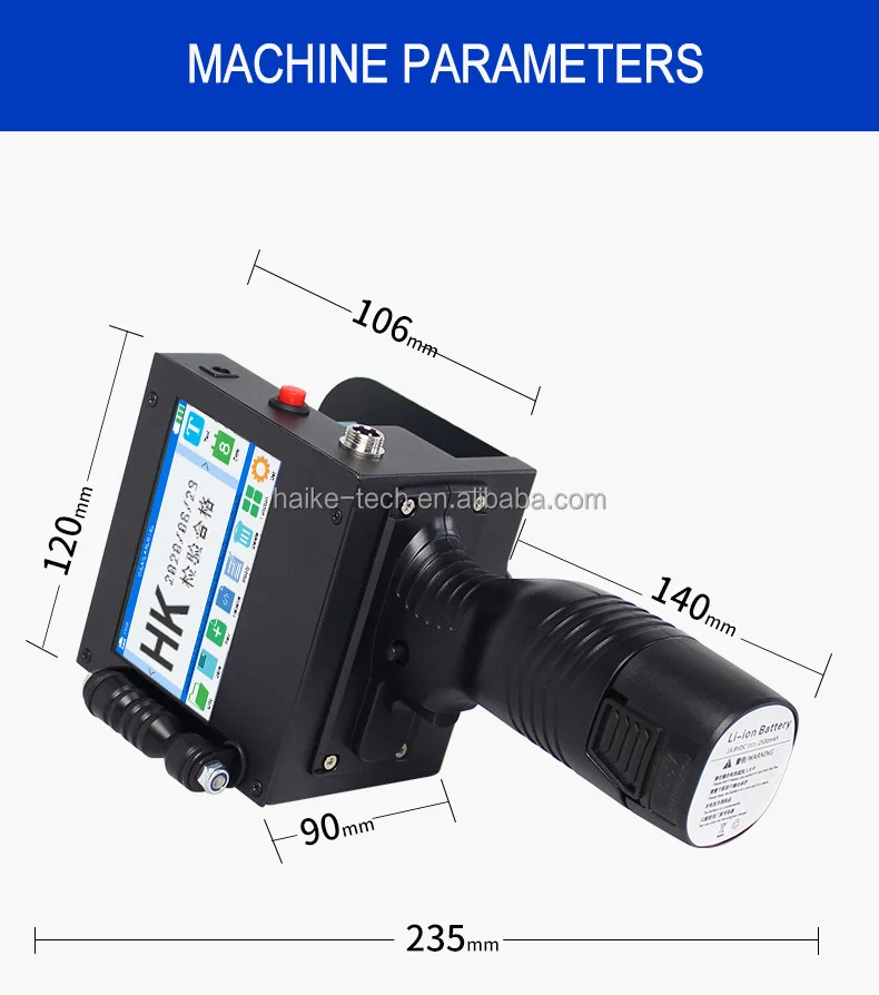 50mm Pvc Pipe Handjet Large Character Inkjet Printer Pvc Pipe Handjet ...