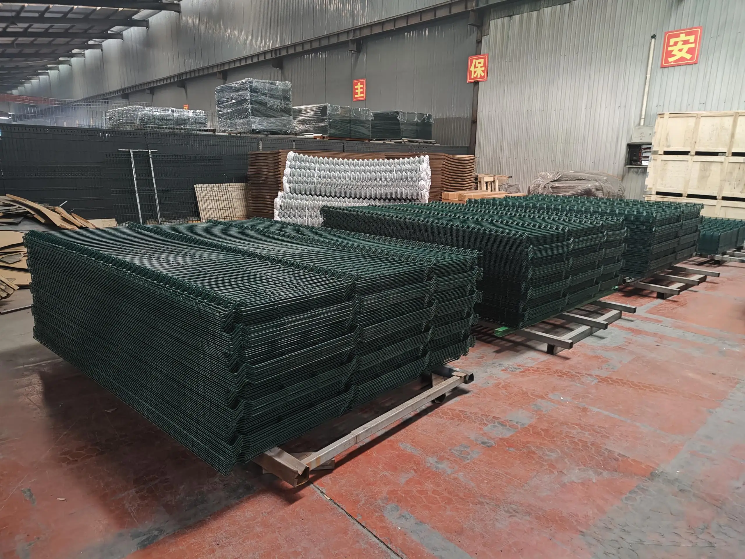 3D Bending Metal Wire Mesh Security Fence Outdoor Farm Driveway Gates ...