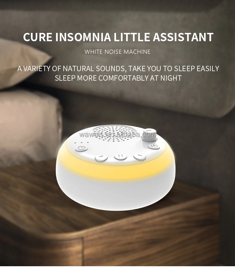2024 Hot White Noise Sleep Sound Machine with 16 Nature Sounds