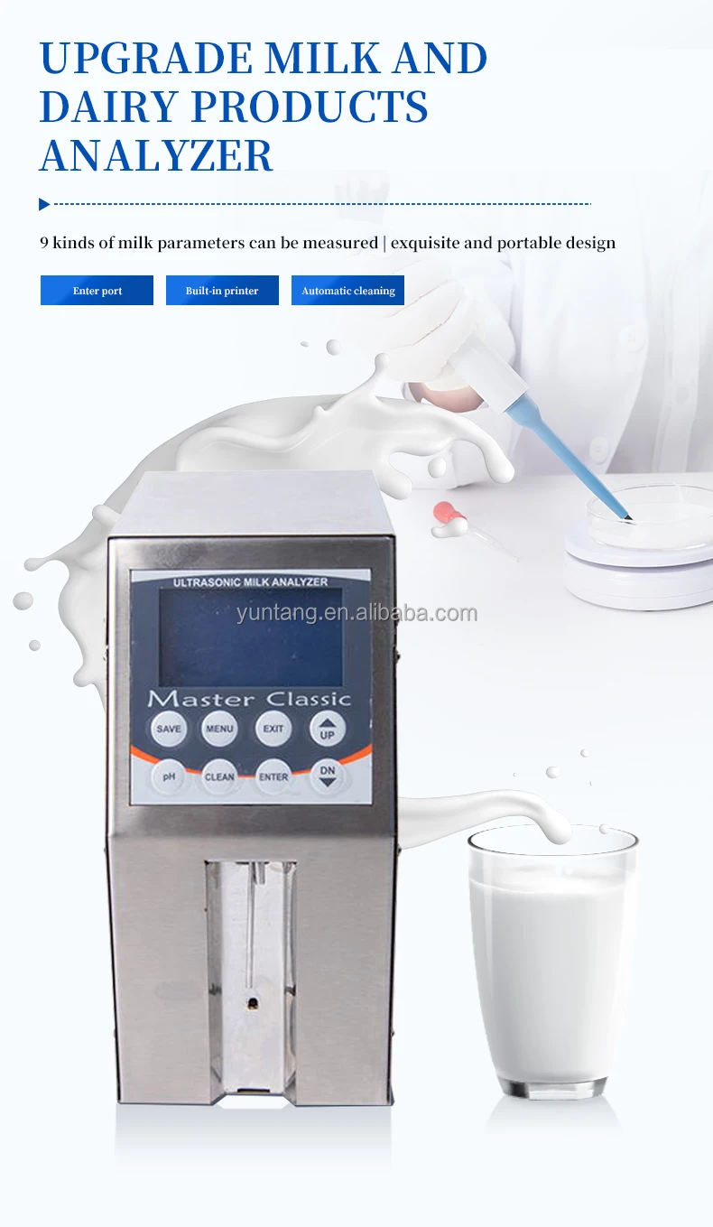 Dairy Milk Analyzer Proteins Analyzer Lactose Detector Density Snf ...