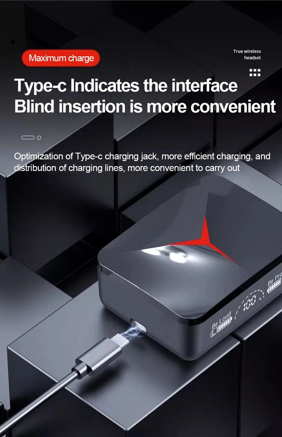 2023 Top Quality Wireless Earbuds M90 Pro V5.3 True Stereo