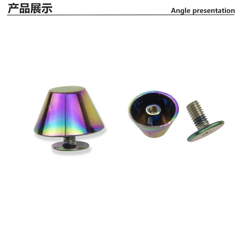 15 Mm Wide Rainbow Decorative Buckle Bottom Screws Rivet For Leather ...