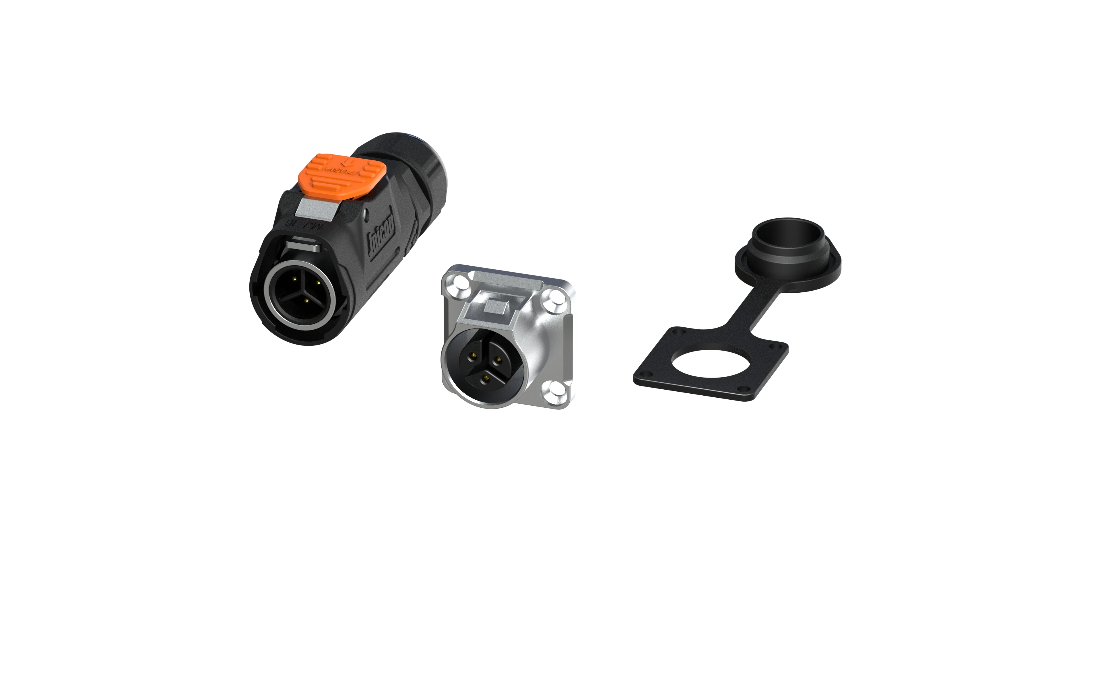 2 3 4 Pin Male Female High Current Metal Connectors Automotive ...