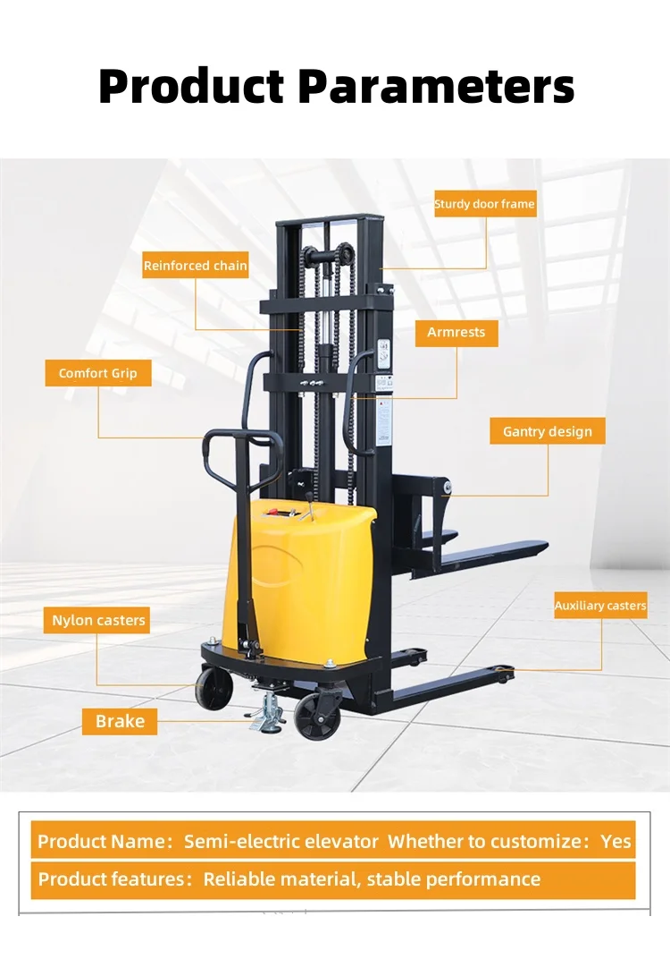 Semi-electric Stacker Cranes 2 Tonne Stacker Cranes Pick And Place ...