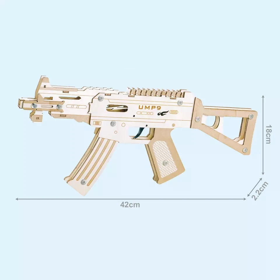 CPSIA ASTM Certified SCAR-L Submachine Gun UMP9 DIY Gun Toy Puzzle