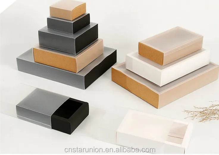 Wholesale Customize Kraft Paper Cardboard Sliding Box