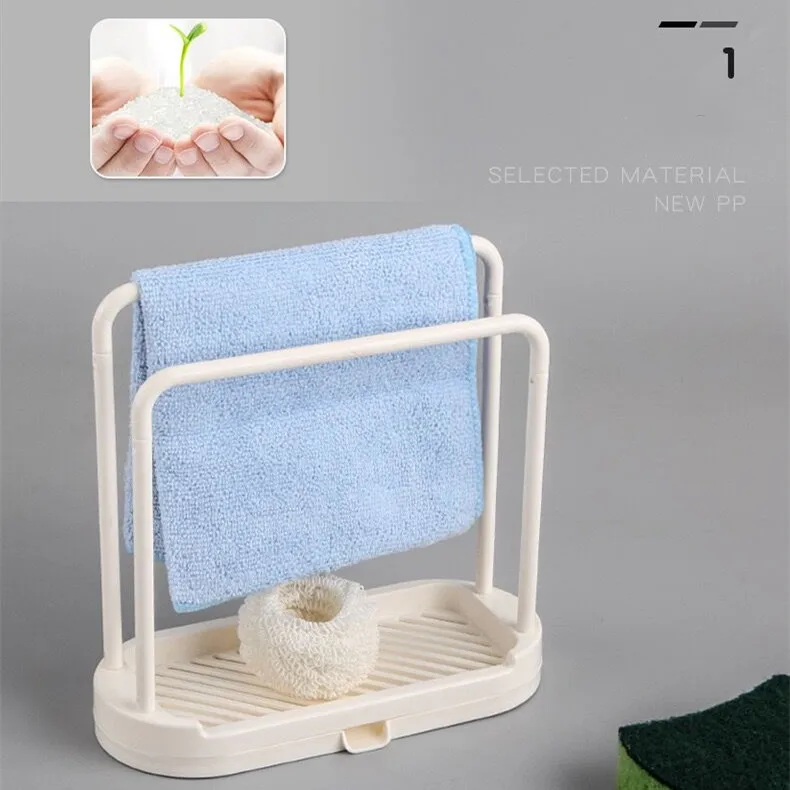 Bathroom Kitchen Sponge Drain Rack Sink Caddy Sponge Holder - Buy ...
