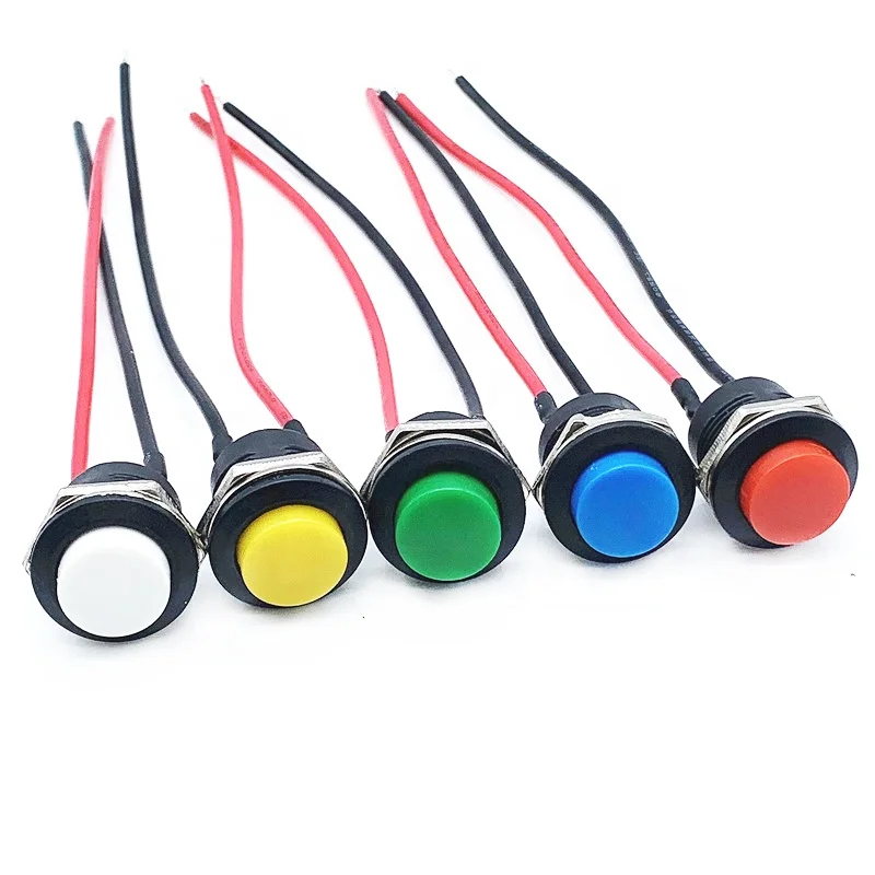 Wintai-tech Push Button Switch Electrical Button Switch Latching Push ...