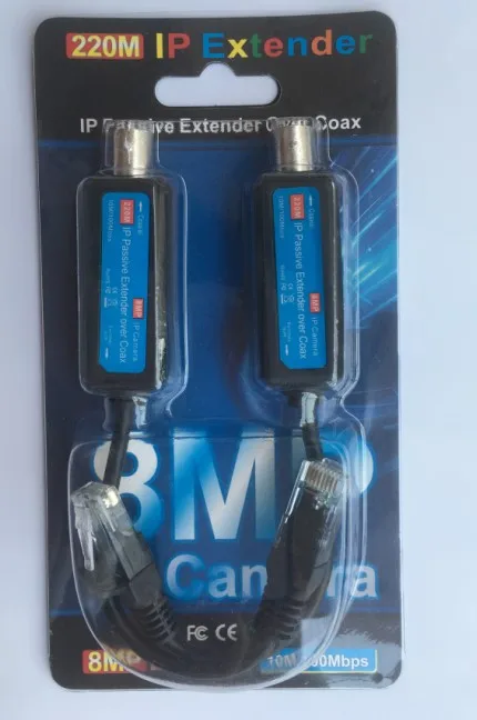 8mp Coaxial Extender Ip Passive Ethernet Over Coax Converter Used For ...