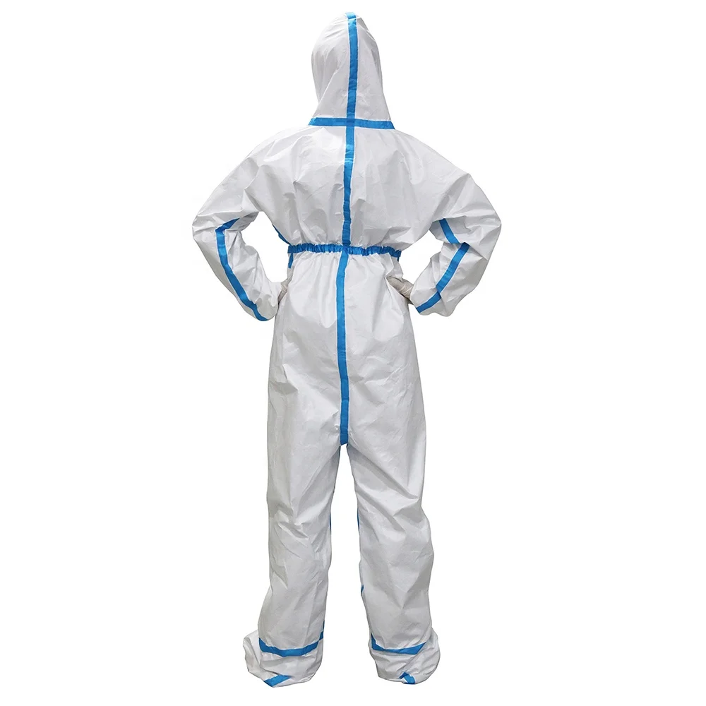 Disposable Protective Gown Surgical Hazmat Microporous Isolation Gown ...