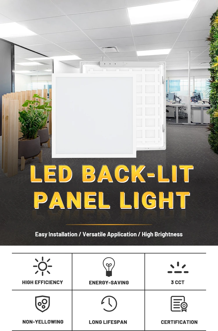 Brandon Square Flat Led Panel for Office Lighting 2X2Ft Led Flat Panel ...