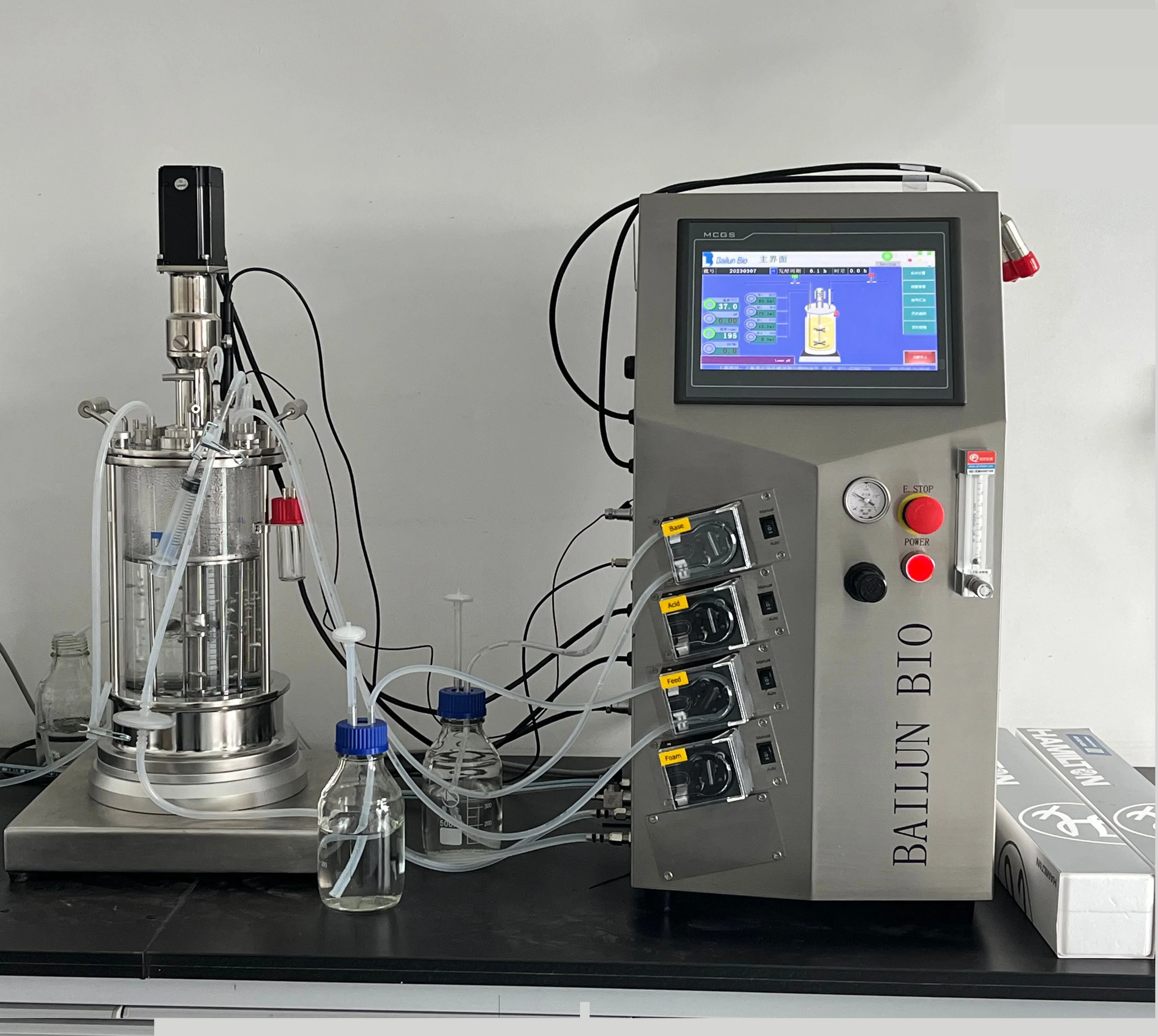 Small Methanol Plant Bioreactor Glass Separatory Funnel Industrial ...