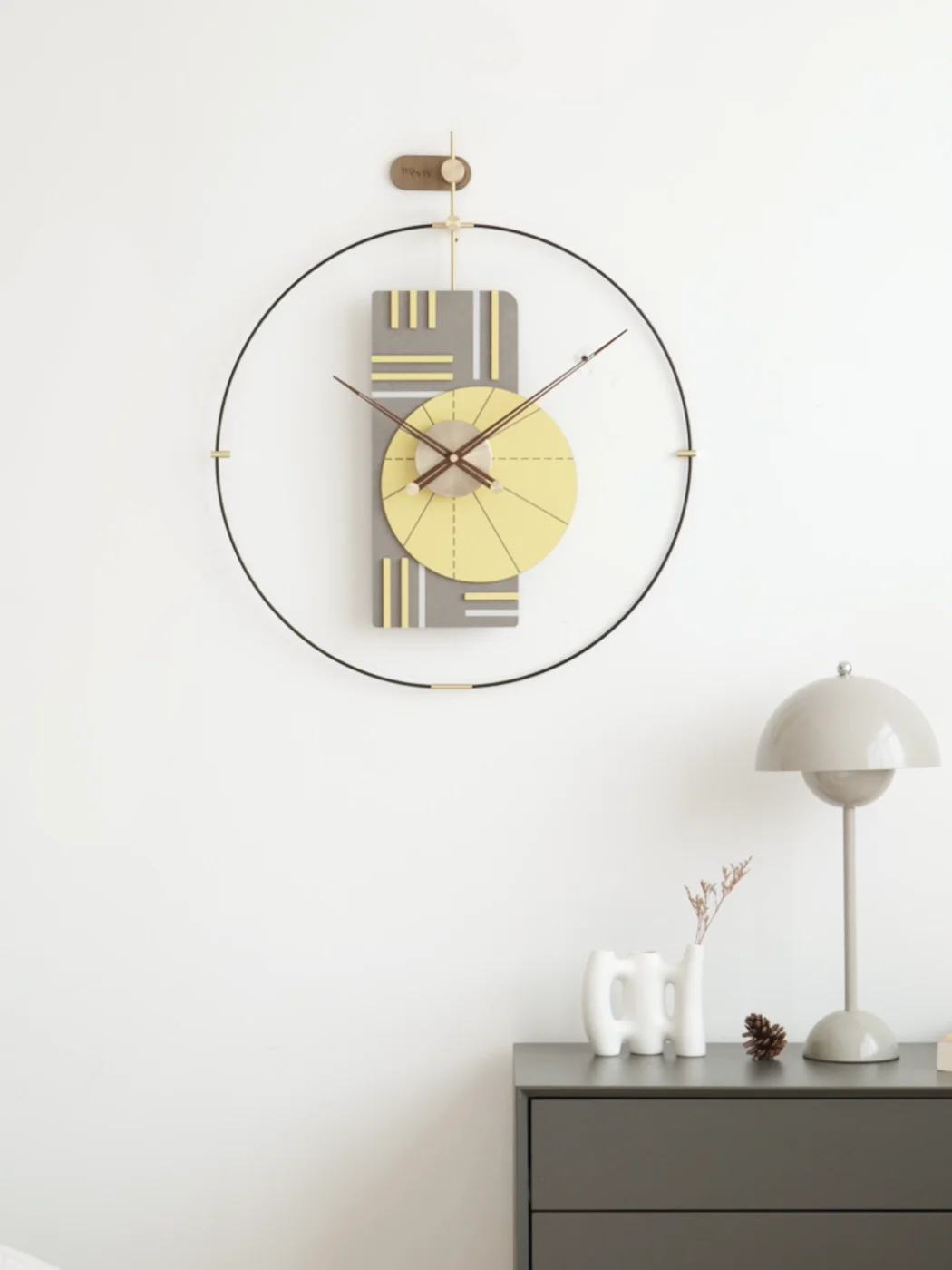 Emitdoog Diy Minimalist Style Metal Art Big Size Wall Clock Modern ...
