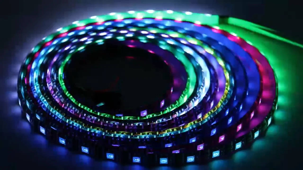 Ws2812b Rgb Led Strip 30/60/74/96/100/144 Pixels/leds/m Individual ...