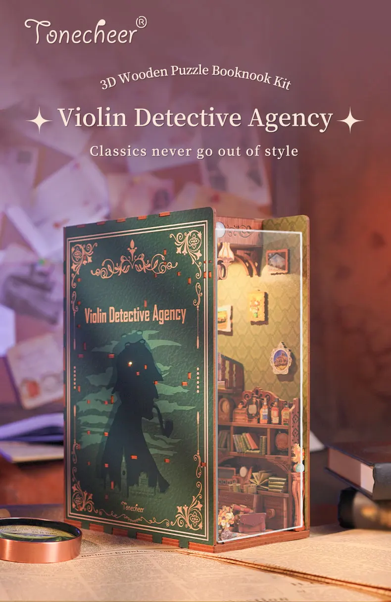 Tonecheer Violin Detective Agency - Eco-Friendly 3D Puzzle